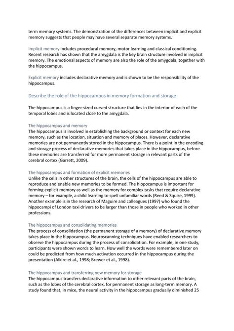 Psychology Unit 3 Summary Notes Psychology Year 12 Qce Thinkswap