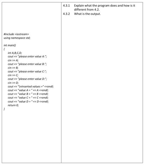 Solved 431 Explain What The Program Does And How Is It