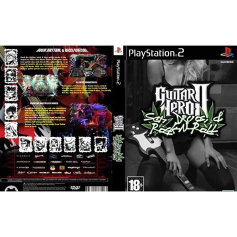 แผ่นเกมส์ Ps2 Guitar Hero Ii Sex Drugs And Rock N Roll แผ่นไรท์ สกรีนแผ่น