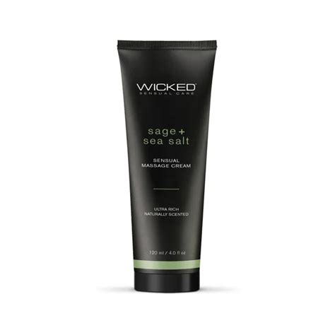Wicked Sensual Care Sensual Massage Cream Sage And Sea Salt Premium