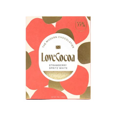 Strawberry Spritz White Chocolate Bar Love Cocoa Cassiopeia