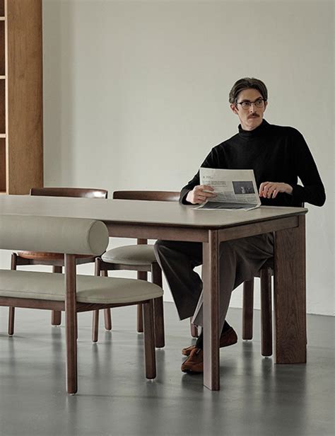 소낭구 루비노 Ava 세라믹 월넛테이블 휴앤홈가구