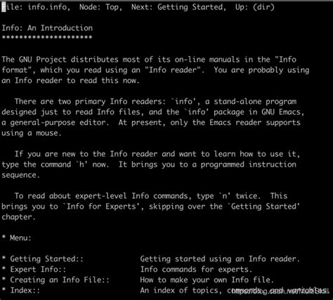 详解linux帮助命令——help、 Help、man、info Csdn博客