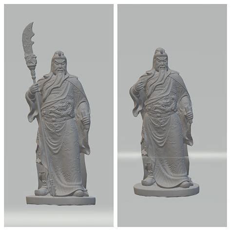 Guan Yu 3d Model 3d Printable Cgtrader