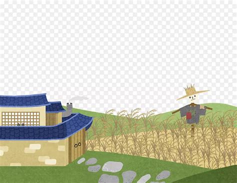 插图乡村农地稻草人PNG图片素材下载 图片编号ylvnnpxy 免抠素材网