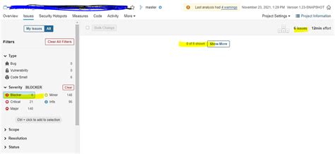 problem displaying issues show more button doesn`t work wrong number