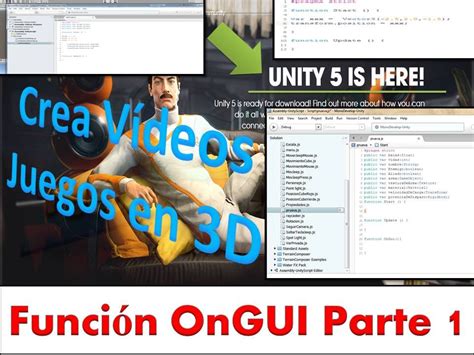 Unity 5 3d Función Ongui Parte 1 Youtube