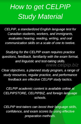 How To Get CELPIP Study Material Celpip Biz