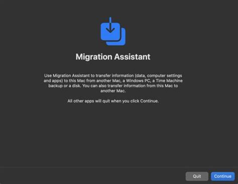 Mac Migration Assistant Not Working