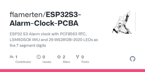Github Flamertenesp32s3 Alarm Clock Pcba Esp32 S3 Alarm Clock With