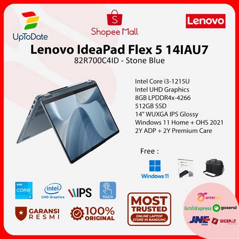 Jual Laptop Lenovo Ideapad Flex Iau C Id Core I U Gb Gb W Ohs Uptodate