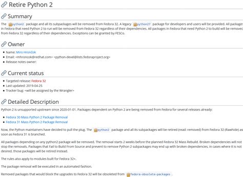 Fedora 将移除 Python 及其软件包 Linuxeden开源社区