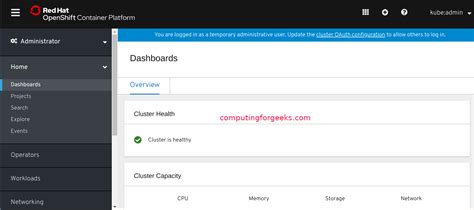 Check Pod Container Metrics On Openshift And Kubernetes Computingforgeeks