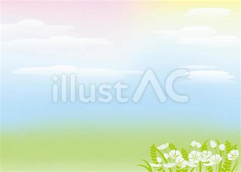 春背景A4横塗足付イラスト No 694699無料イラストフリー素材ならイラストAC