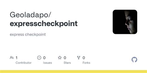GitHub Geoladapo Expresscheckpoint Express Checkpoint