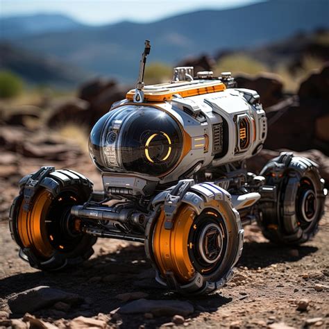 Premium Ai Image Futuristic Autonomous Planetary Surface Explorer Model Generative Ai