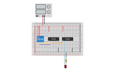Circuit Design Exp 1 Xnor Gate Tinkercad