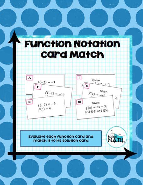 100 Task Cards Use Function Notation To Evaluate Functions Amped Up Learning