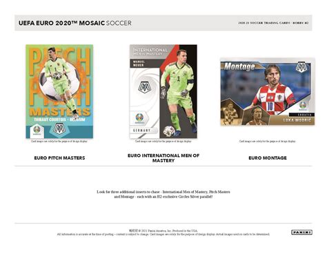 2020 21 Panini Mosaic Uefa Euro H2 Soccer Cards