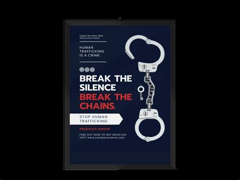 Free Human Trafficking Poster Templates Venngage