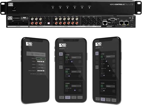 Osd Nero Control12 6 Zone App Control Matrix Multi Room Controller Ios