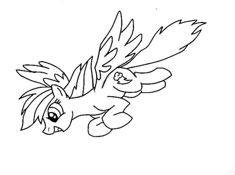 Rainbow Dash Flying Up Coloring Play Free Coloring Game Online