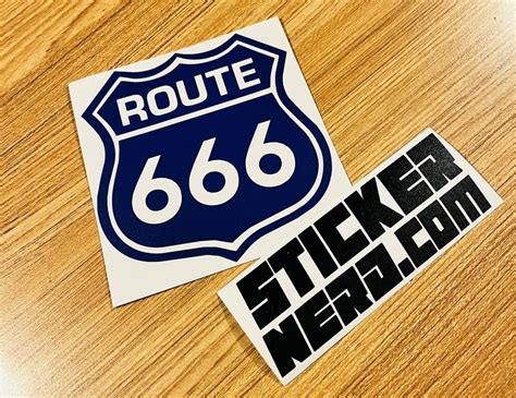 Route 666 Sticker Car Window Decal Cool Stickers Funny Decals