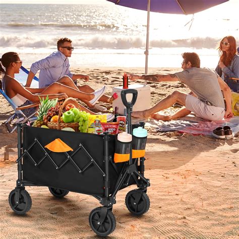 All Terrain Wagon Heavy Duty Collapsible Wagon Cart 380 Lb Capacity