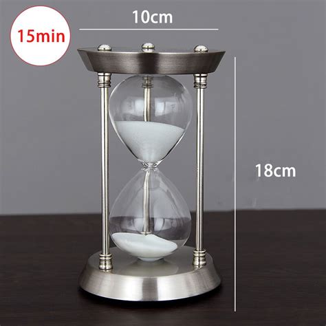 Metal Hourglass Timer Home Desktop Decor Hourglass Vicedeal
