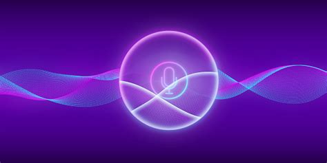 Artificial Intelligence Concept Personal Assistant Voice Recognition Sound Wave With Imitation