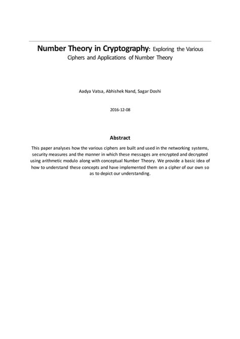 number theory in cryptography pdf