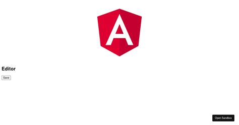 Editorjs Angular Codesandbox