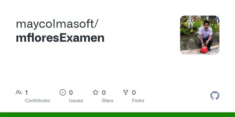 github maycolmasoft mfloresexamen