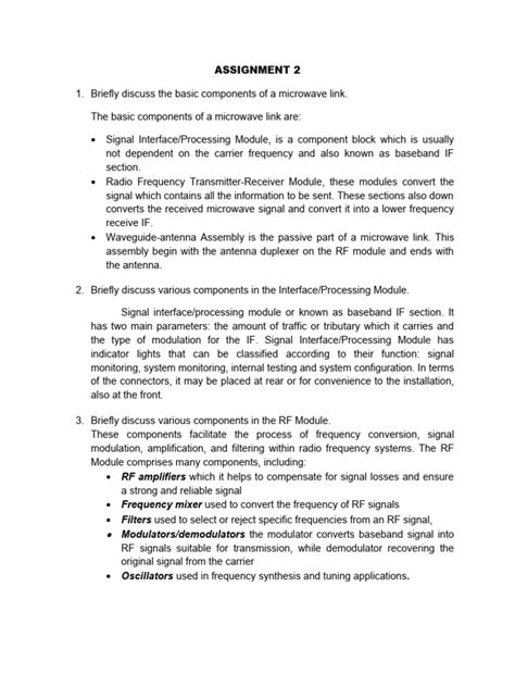 Assignment 22docx Download Free Pdf Modulation Antenna Radio