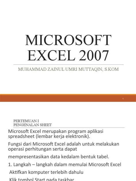 materi 5 microsoft excel pdf