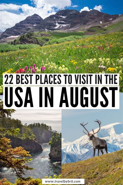 22 Best Places To Visit In The Usa In August