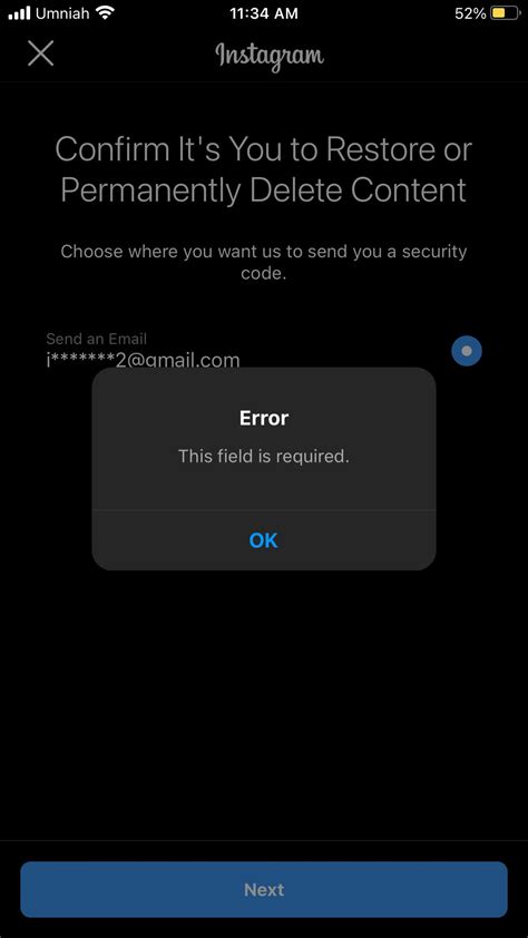 Why Does This Happen When I Try To Restore My Deleted Post Rinstagram