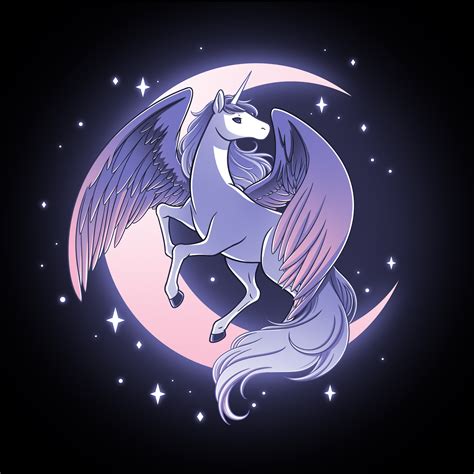 Celestial Winged Unicorn Funny Cute And Nerdy T Shirts Teeturtle