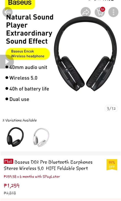 Baesus Bluetooth Headphones On Carousell