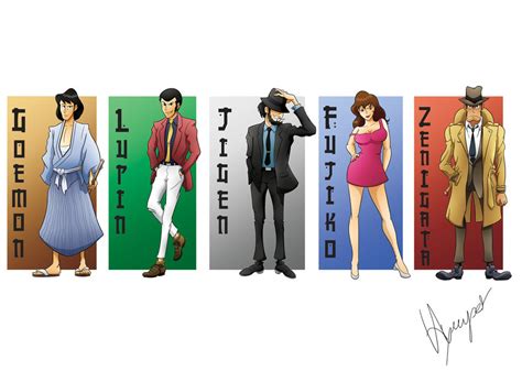 Lupin The Third Characters Complete By Hymper On Deviantart