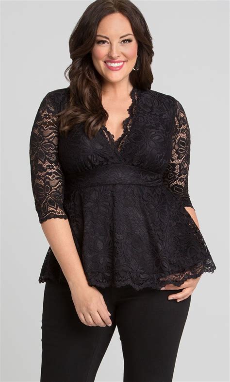 Plus Size Lace Blouse