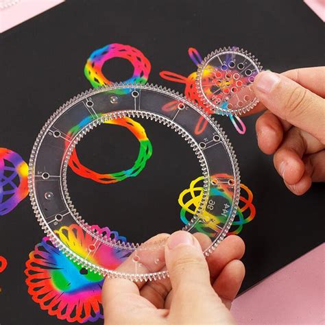 Funny Spirograph Drawing Toys Set Interlocking Gea Grandado