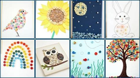 24 Creative Diy Button Art Ideas Fun And Unique Crafts For All Ages