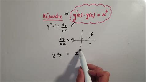 La Méthode De Séparation Des Variables Pour Résoudre Une équation