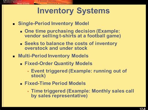 chapter 12 inventory control ppt video online download
