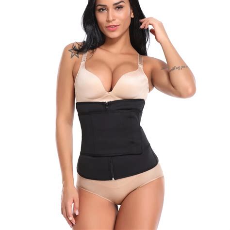 Hot Shaper Waist Cinchers Black Neoprene Sweat Belt Wasit Trainer