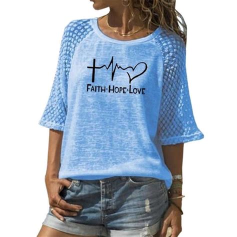 New Faith Hope Love T Shirt Super Tees