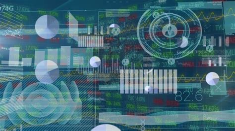 Dynamic Data Display With Futuristic Interface And Graphs