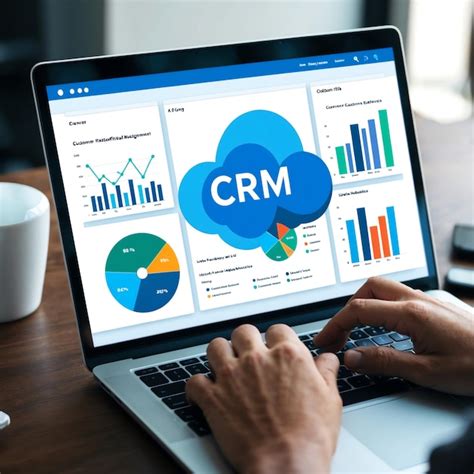 Professional Crm Image With Advanced Software Interface Premium Ai