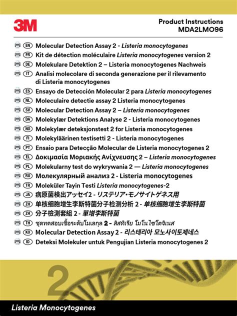 3m Molecular Detection Assay 2 L Monocytogenes Update Pdf